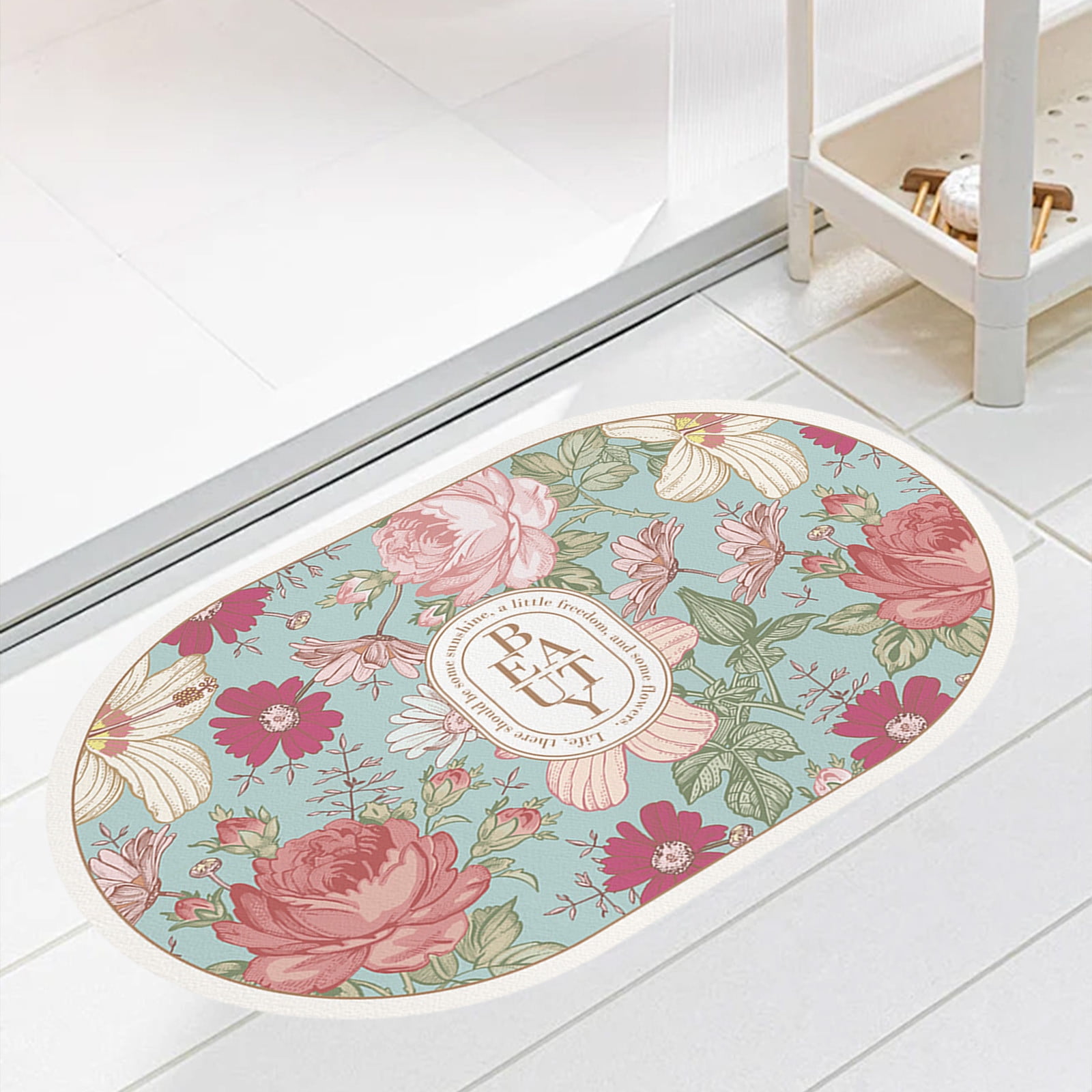 Needhep Muddy Dog Washable Mat Quick Dry Soft Microfiber Rubber Door ...