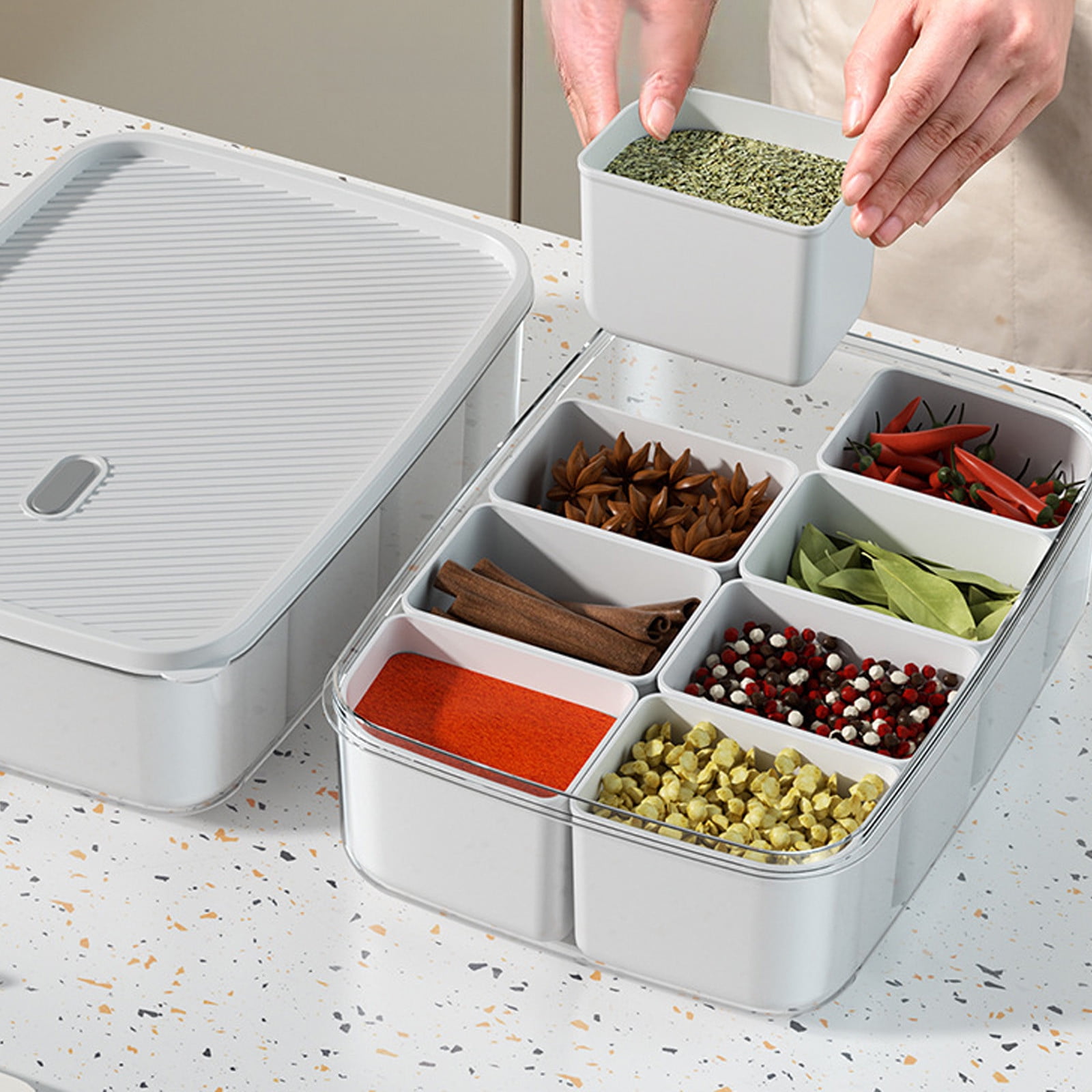 Needhep Multi-Purpose Stackable Plastic Storage Bins With Lids 2024 New ...