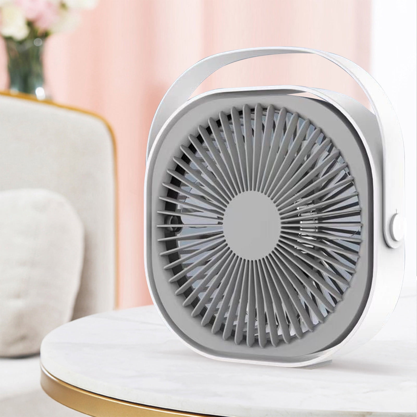 Needhep Oscillating Fan for Bedroom,Portable Car Fan, Small Standing ...