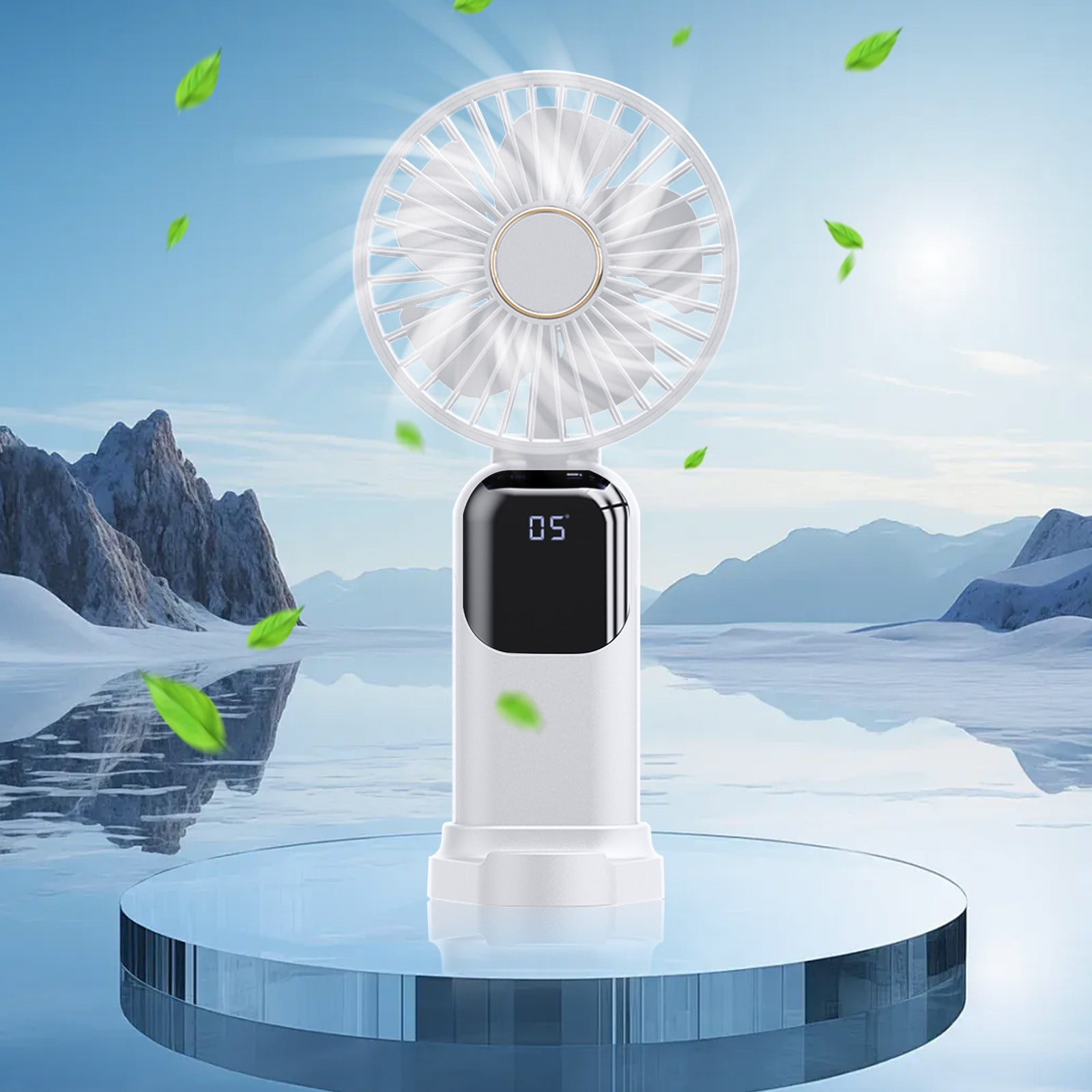 Needhep Portable Ac Fan Bladeless Floor Fans for Home,Battery Fans for ...