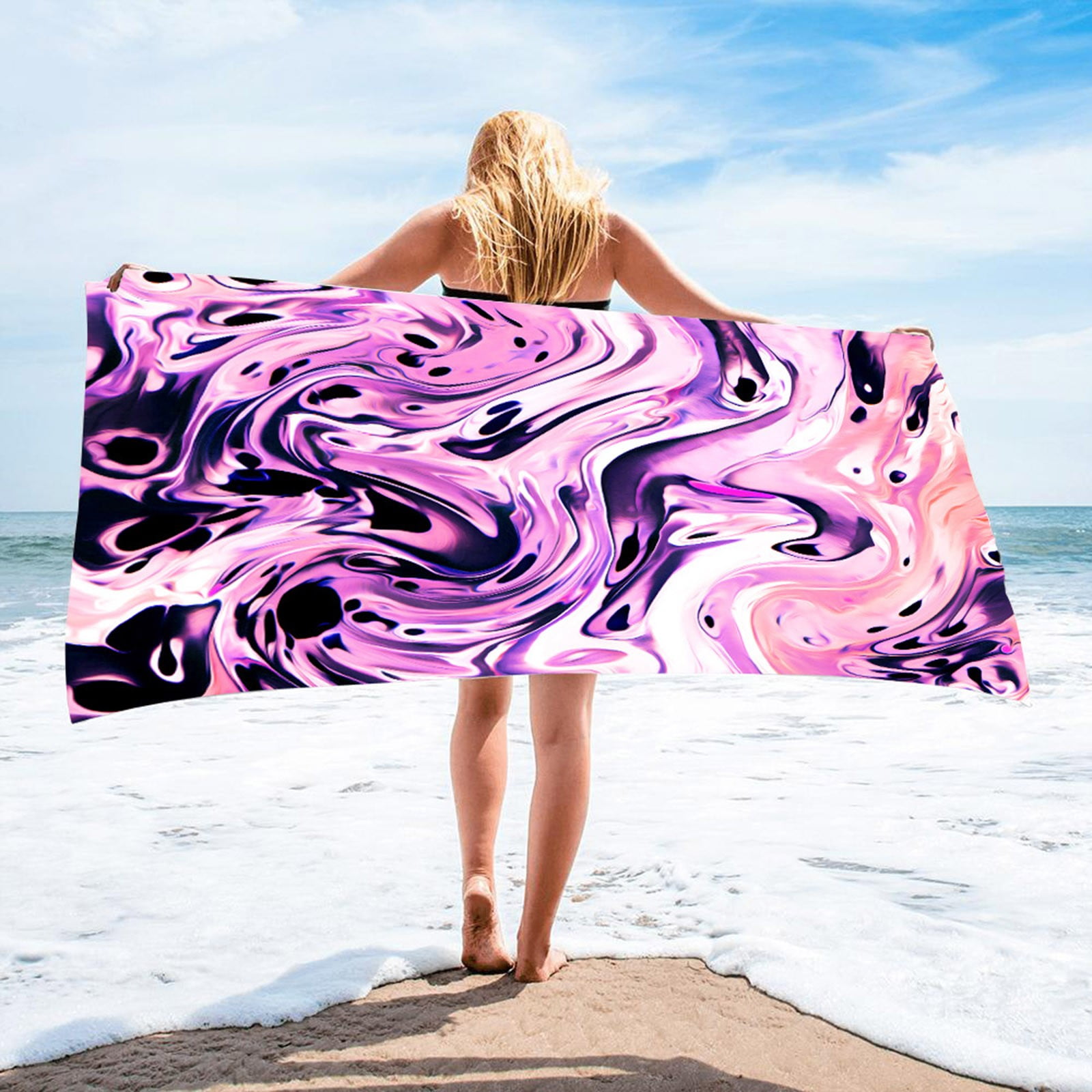 Needhep Quick Dry Towel for Swimmers Pool,Beach Towel Sandproof, Thick ...