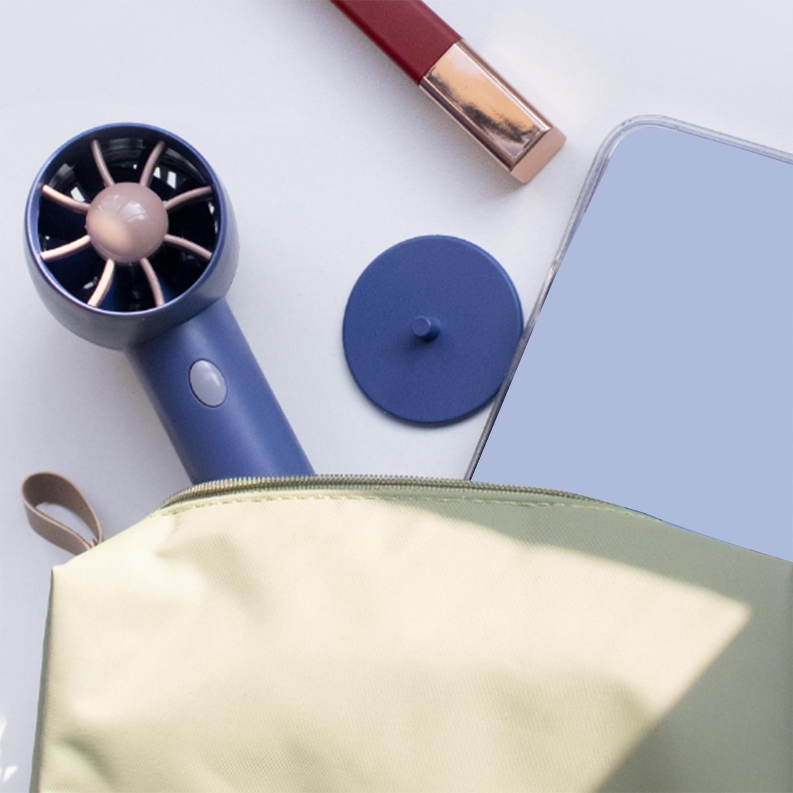 Needhep Quiet Rechargeable Mini Table Fan,Portable Car Fan, Travel Size ...