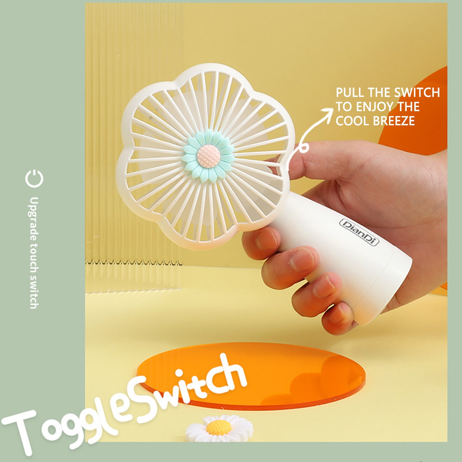 Needhep Small Powerful Usb Desk Fan,Cordless Fans, Noisy Fan For ...