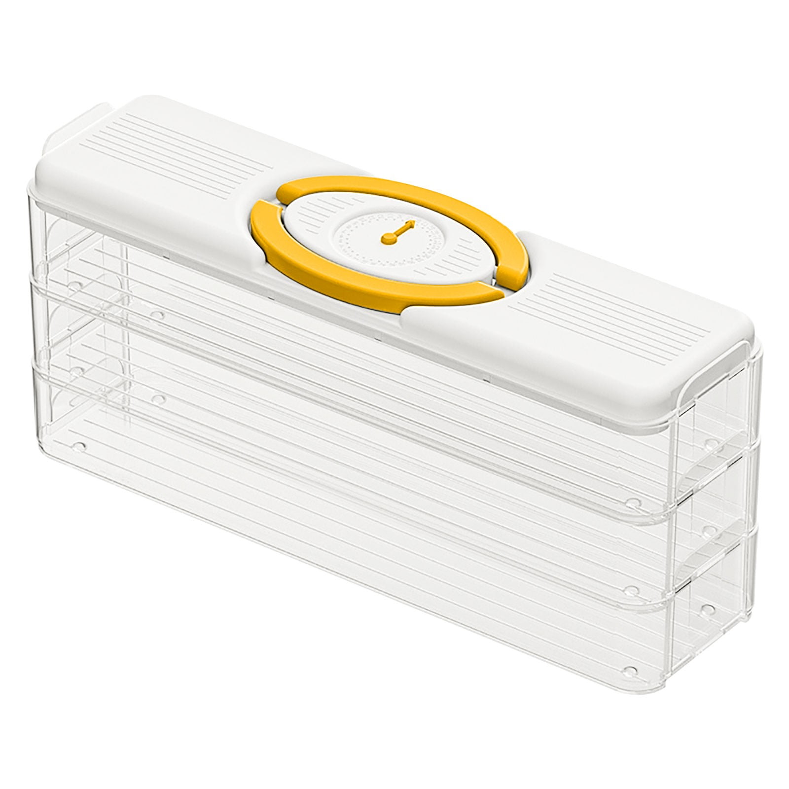 Needhep Stackable Small Storage Bin With Latching Lid Small Plastic ...