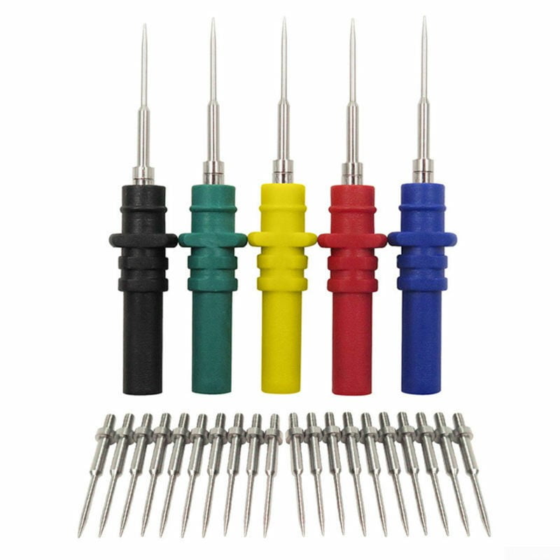 Needle Back Test Probes 5Pcs Electrical Measure Tool With 20pcs Replace ...