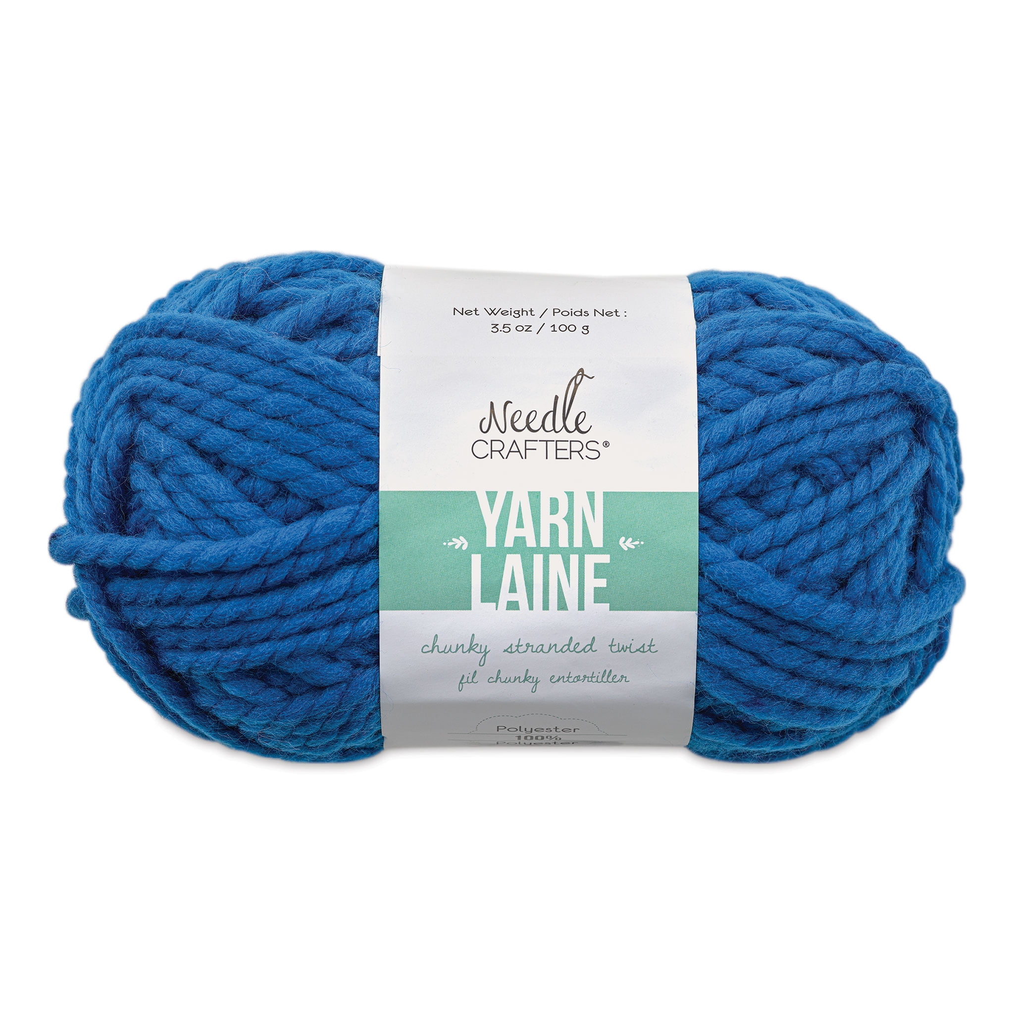 Needle Crafters Chunky Standard Twist Yarn - Royal Blue, 87 yds ...