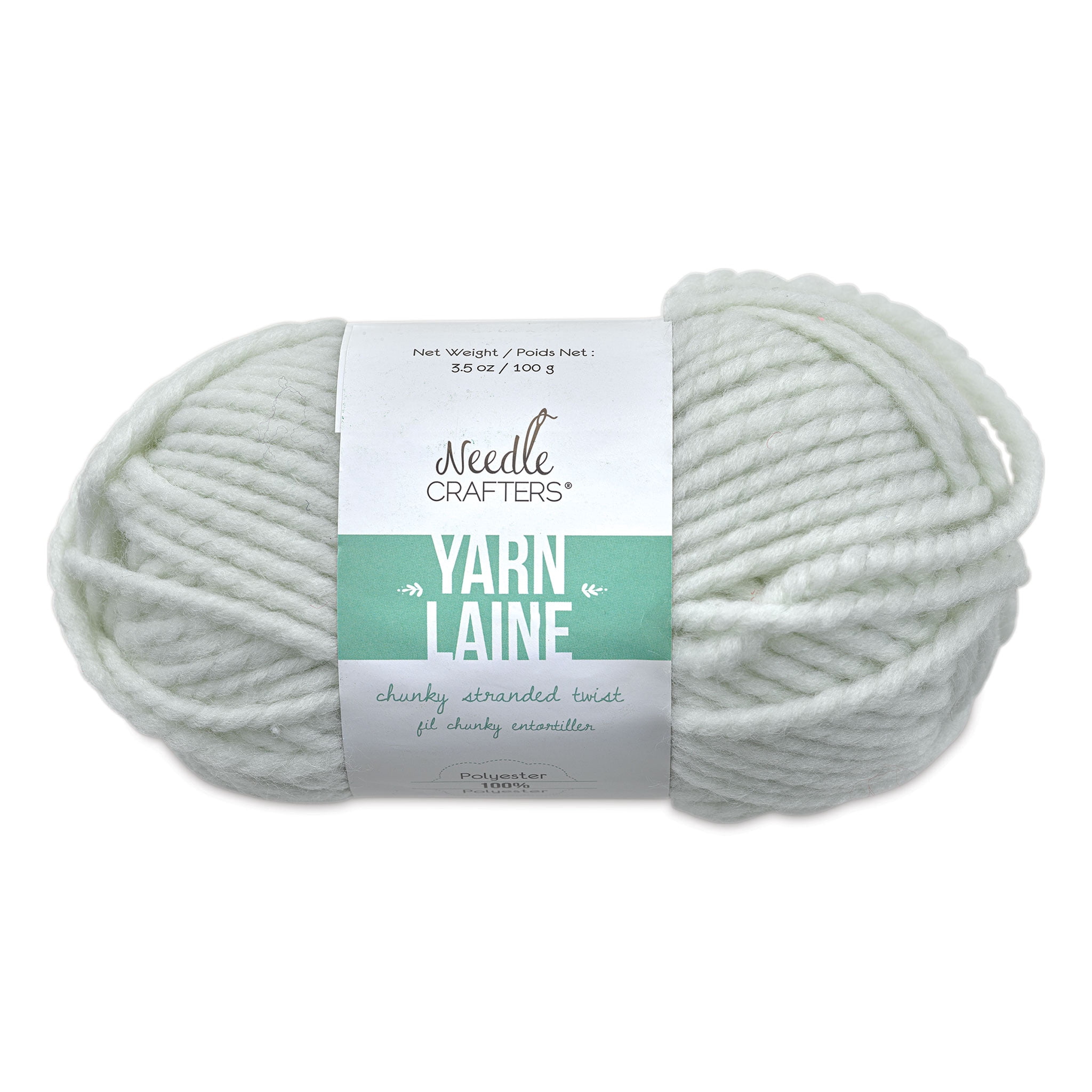 Needle Crafters Chunky Standard Twist Yarn - White, 87 yds - Walmart.com