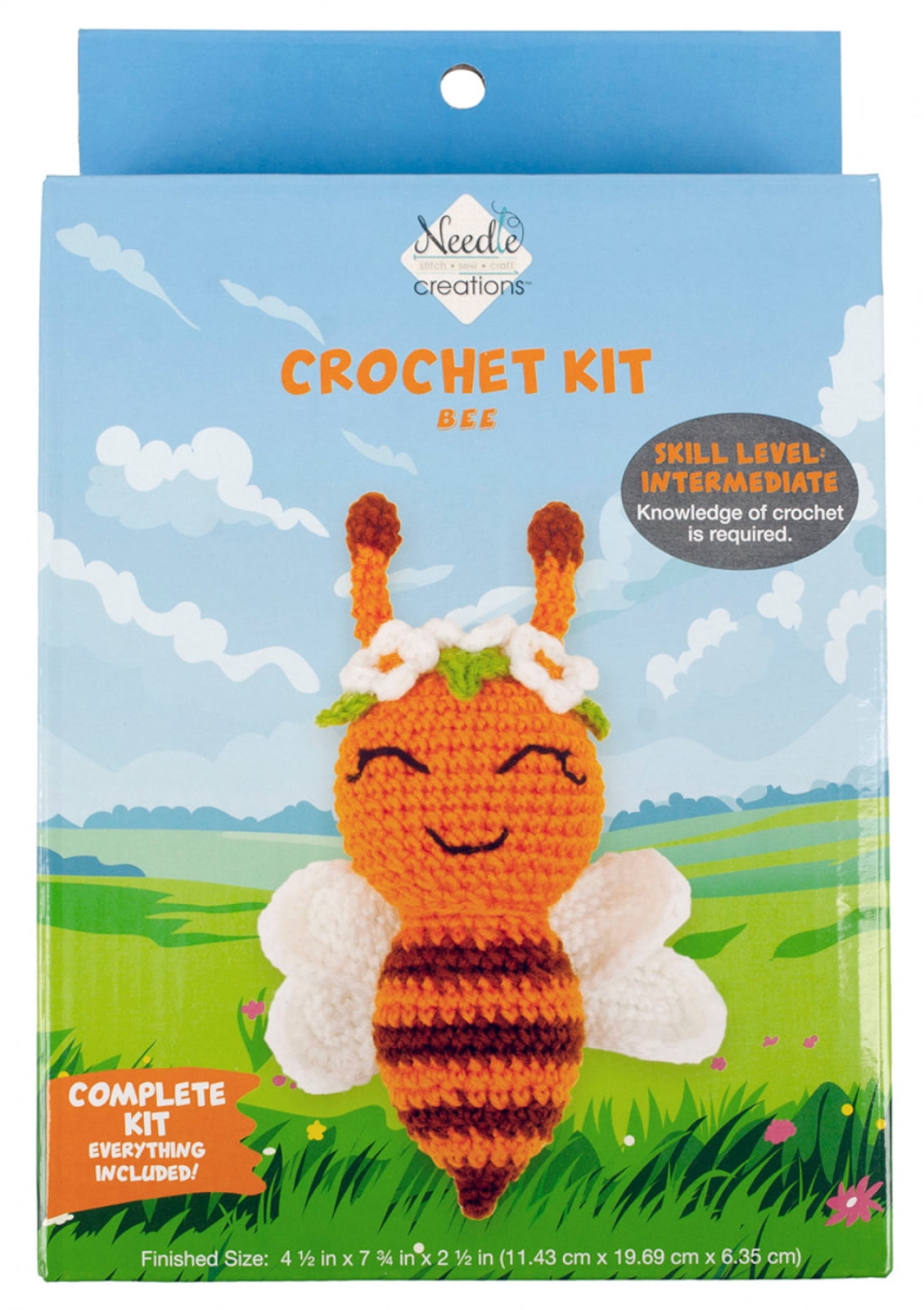 Needle Creations Bee with Flowers Crochet Kit - Walmart.com