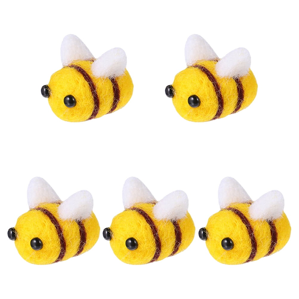 Needle Felted Honey Bee Felt Felt Felted Diy Bees Mini Plush Embellishments Embellishmentcrafts ...