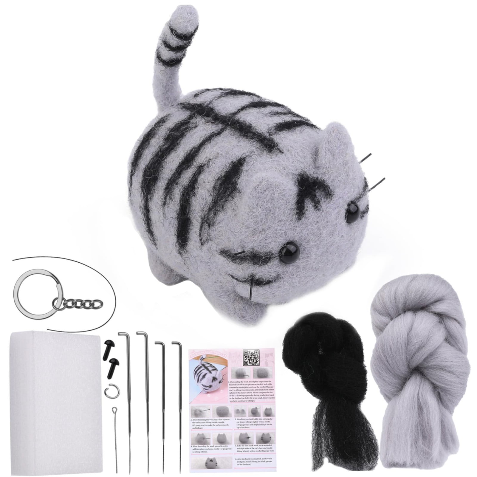 Needle Felting Kit Beginner Adult Animal Kit Animals Needle Felting ...