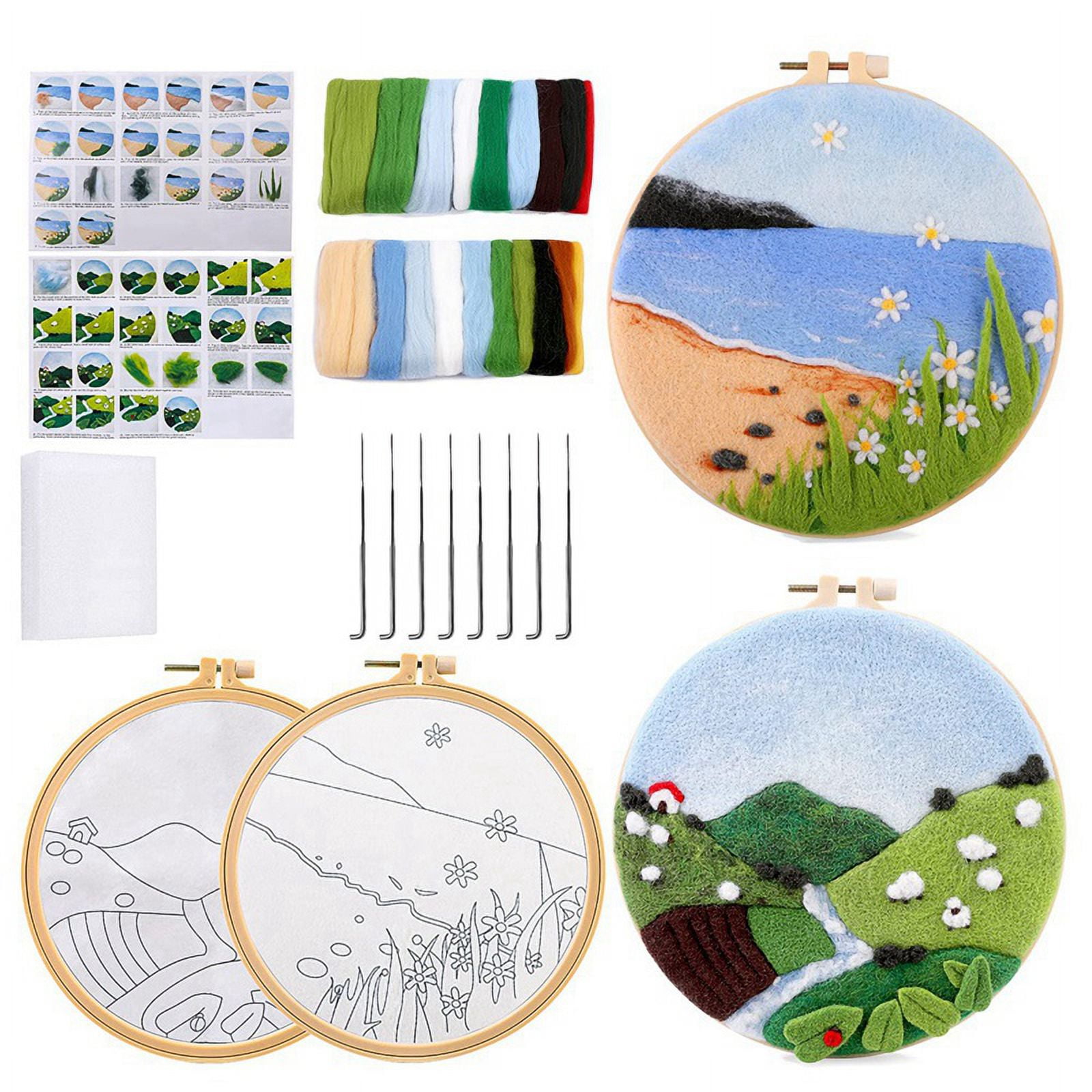 Needle Felting Kit Felt Supplies for Beginners with Wool,Felting ...