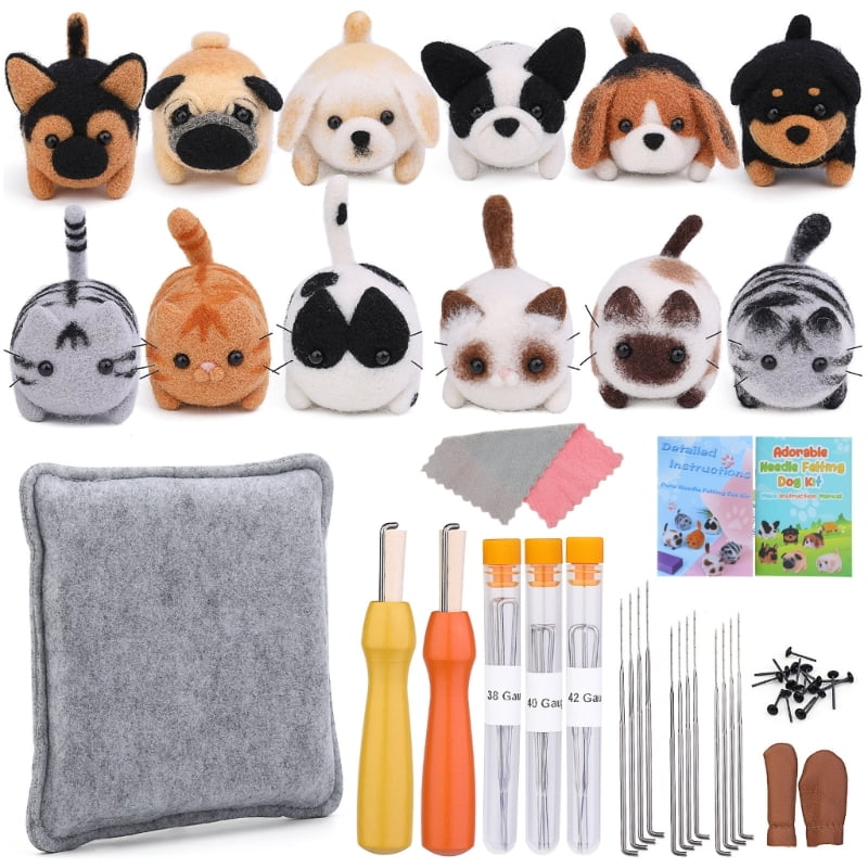 Needle Felting Set, Felting Starter Kits with Felting Needle and ...