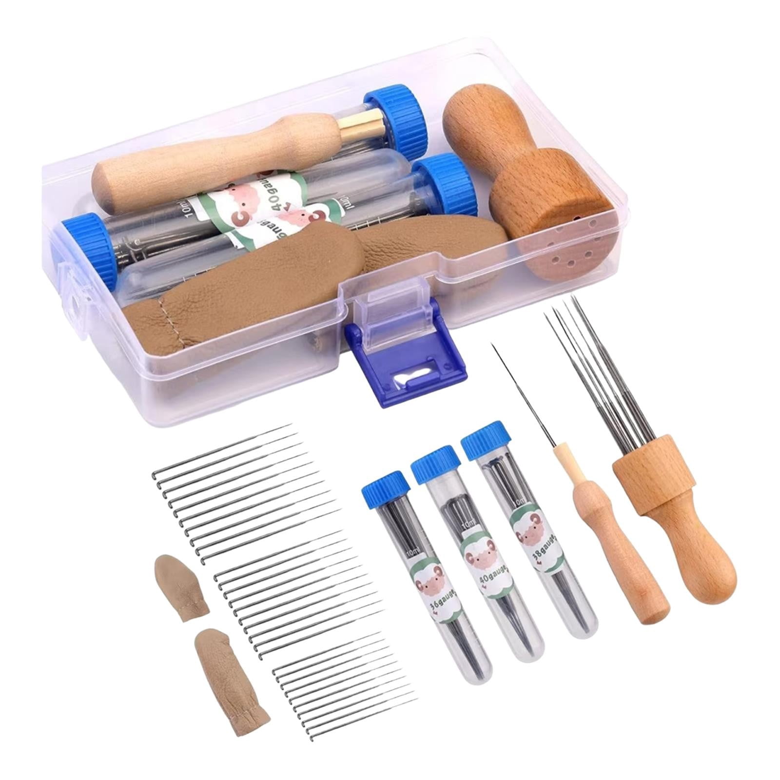 Needle Felting Starter Kit with Wool Poking Tools, Professional Felting ...