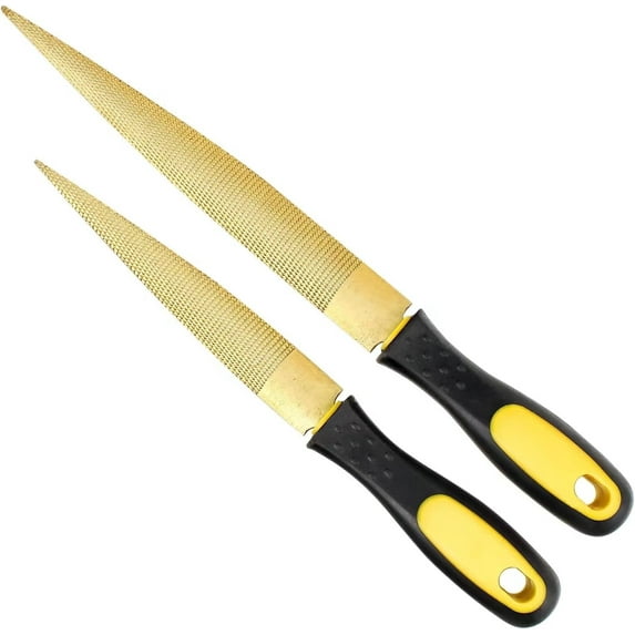 Needle File Set Wood Files for Wood Working Files Tools Golden Tapered ...