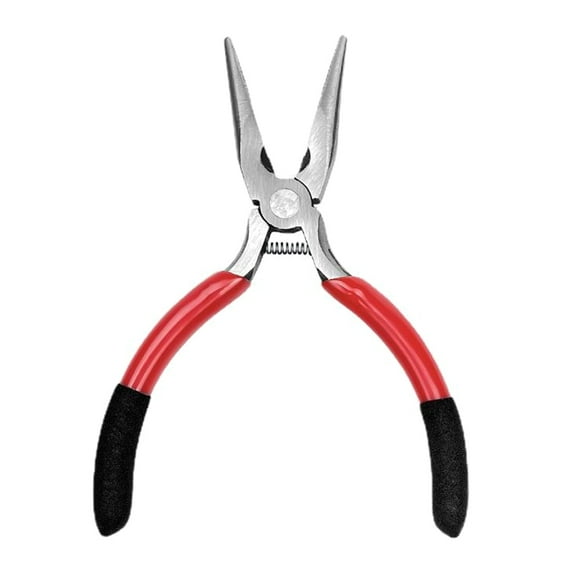 Needle Nose Pliers Bi-color Handle 5.3 Inch Terminals Crimping Tool ...