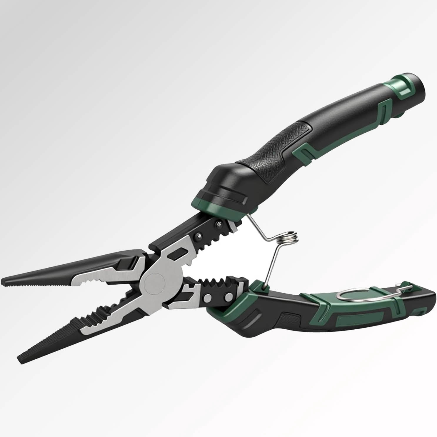 Needle Nose Pliers, Multifunction Long Nose Pliers, with Spring Loaded ...