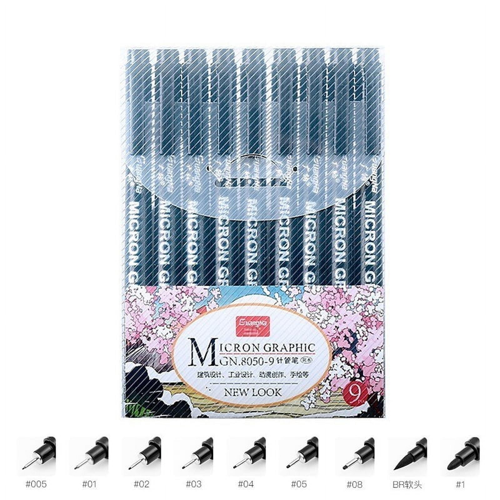 Needle Pen, Art Brush Hand-painted Hook Line Pens, Sketch Fineliner ...