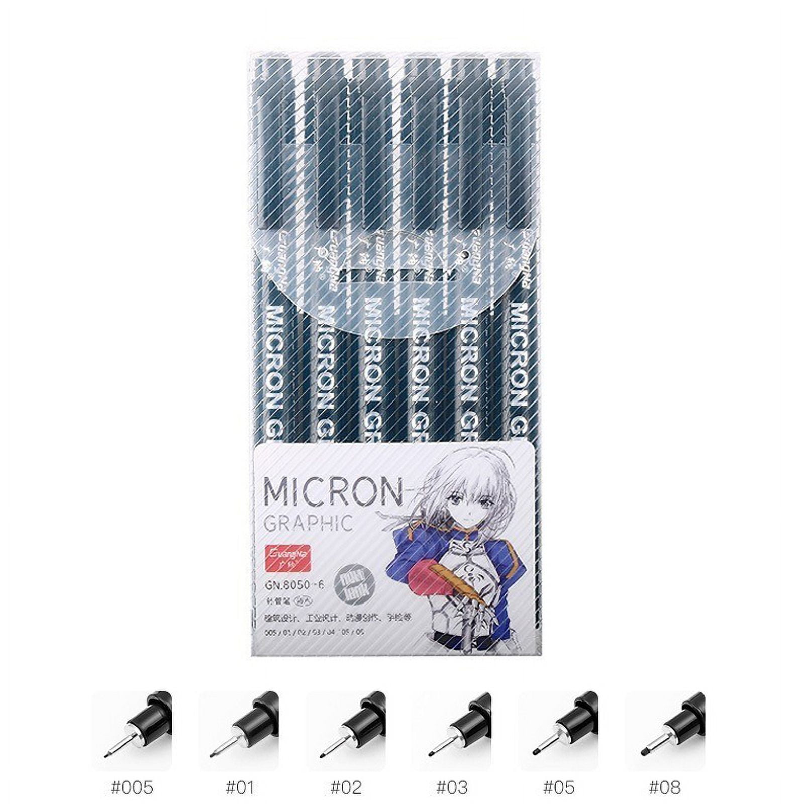 Needle Pen, Art Brush Hand-painted Hook Line Pens, Sketch Fineliner ...