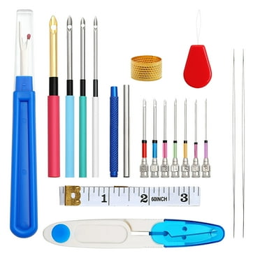 Haofy Embroidery Felting Needle Punch Pen with 2 Spring Needles Set ...