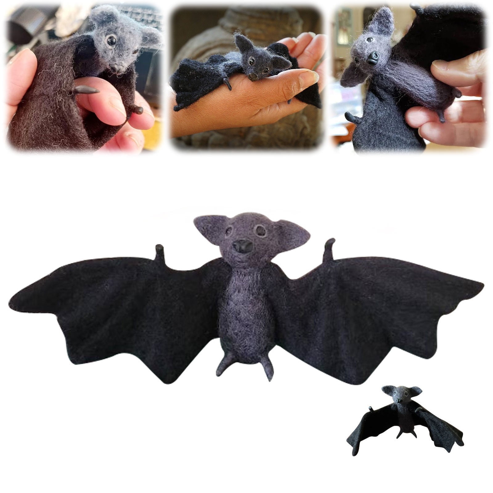 Needle Realistic Bat Bat Gothic Gift Ideas Needle Animal Wool Bat ...