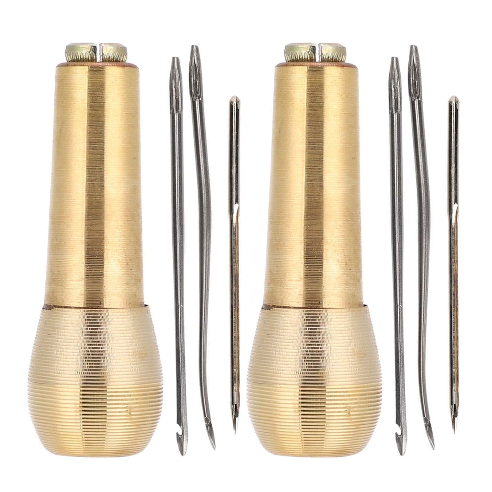 Needle for Sewing Shoes Needles,2 Sets of Copper Handles Sewing Awl ...