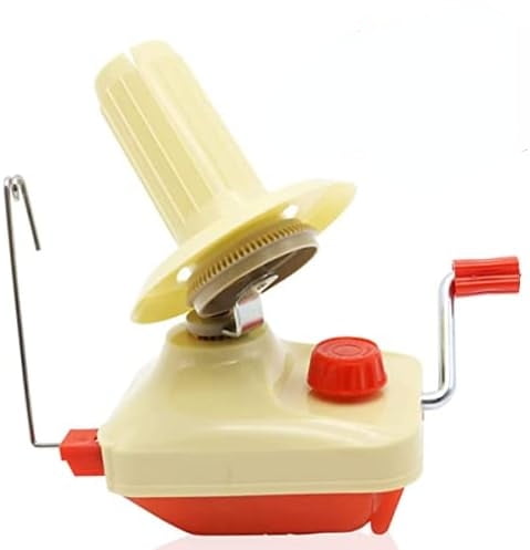 Needlecraft Yarn Ball Winder Hand Operated,Red,Portable Package,Easy to ...