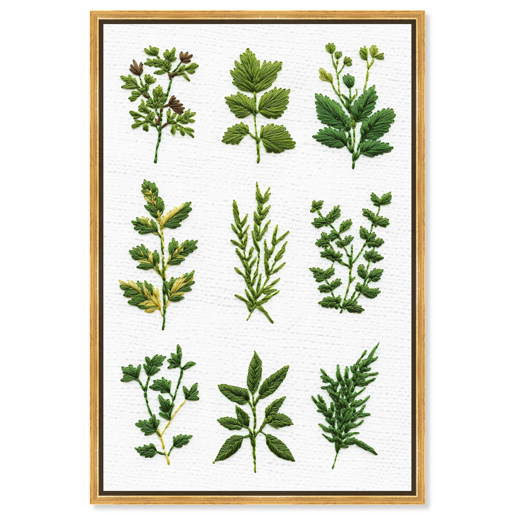 Needlepoint Nature II Canvas Floral Embroidery Prints by Art Remedy ...