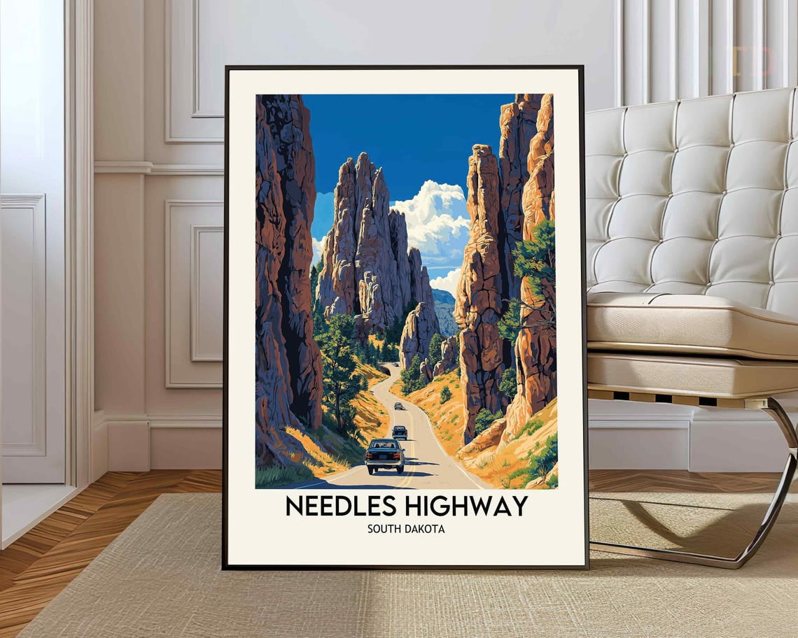 Needles Highway Poster, Needles Highway Print, Needles Highway South ...