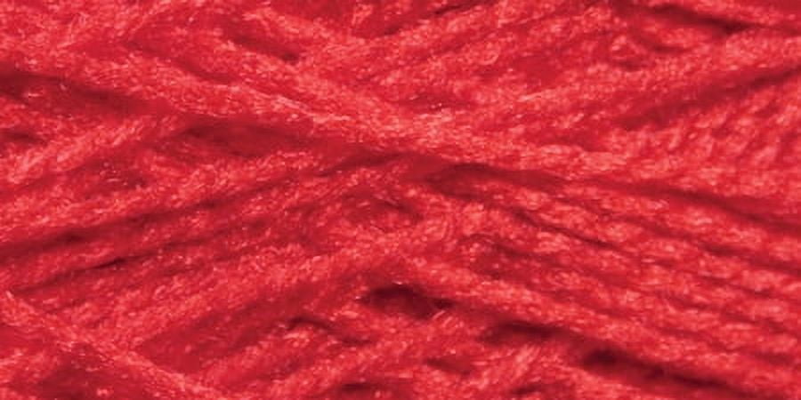 Needloft Craft Yarn 20yd #02 Christmas Red - Walmart.com