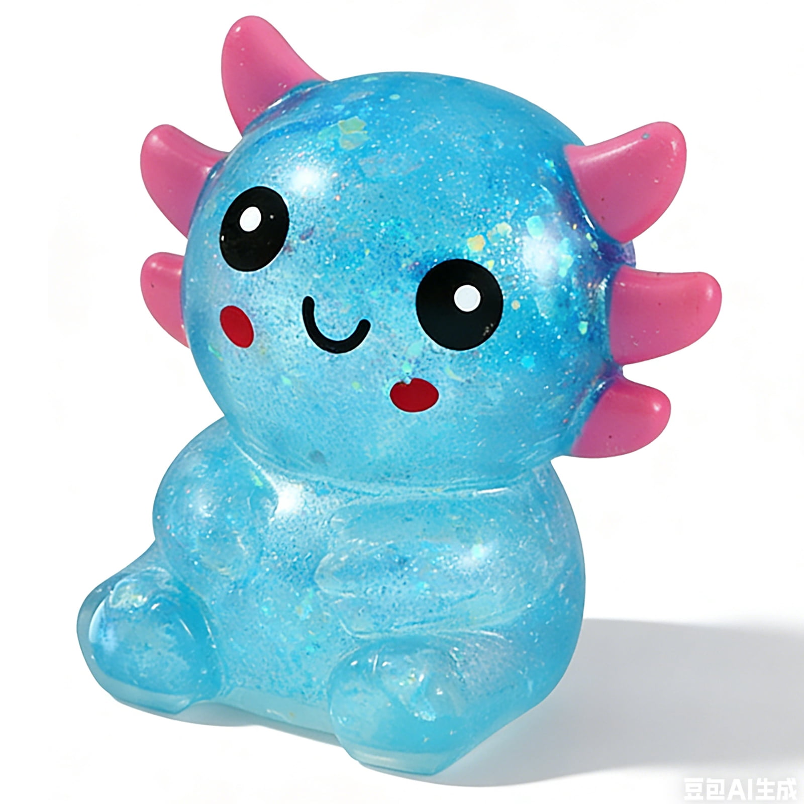 Needo Mini Glitter Axolotl Squishy - 2.76 inch Needph Axolotl Squishy ...