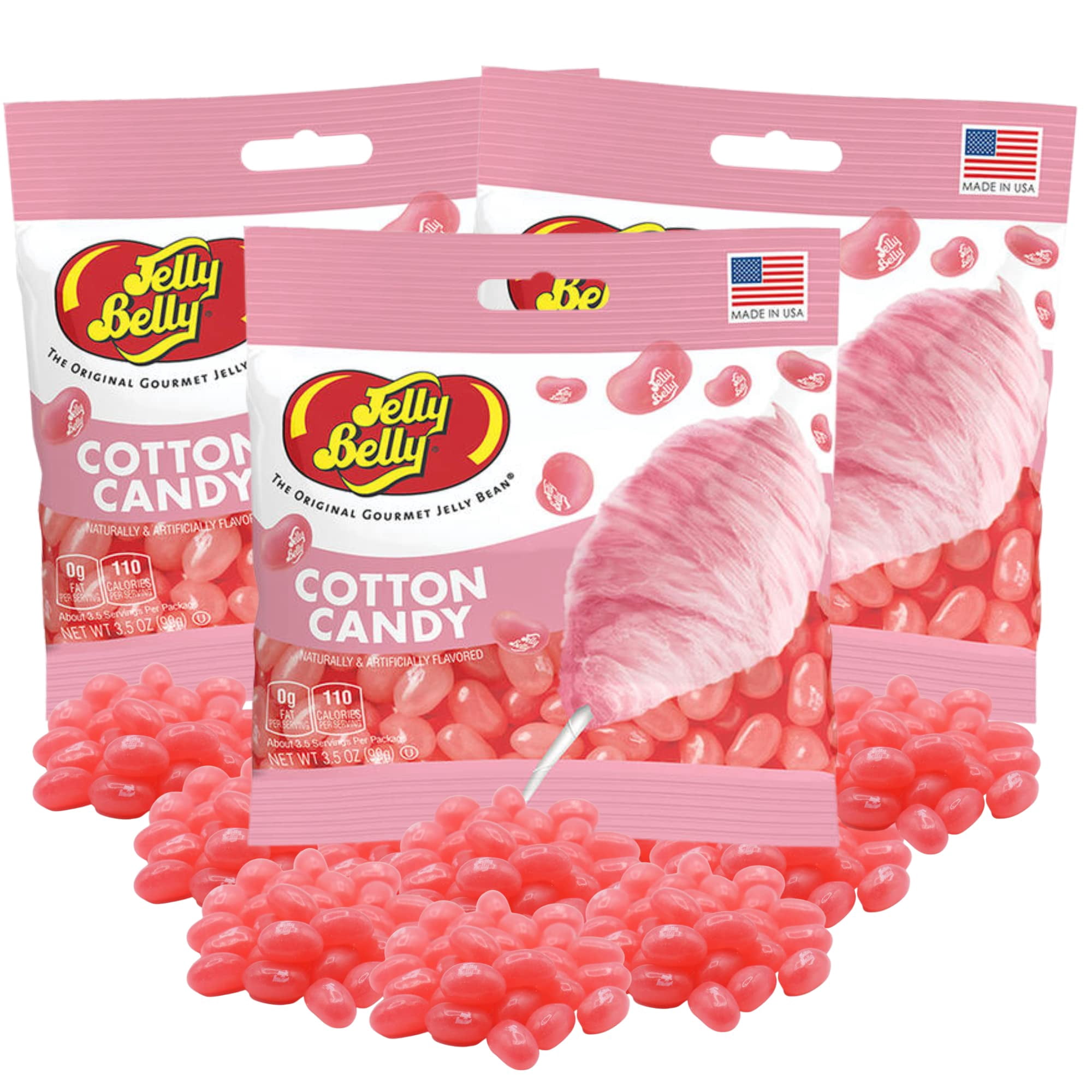 Needzo Jelly Bean Cotton BDF32 Candy Flavored Beans, Pink Carnival ...