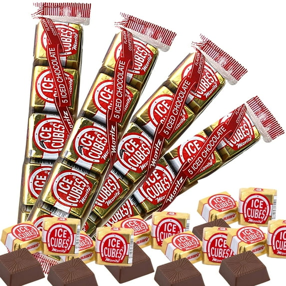 Needzo Milk Foil Chocolate Squares MDA05 Ice Cube Shaped Chocolates ...