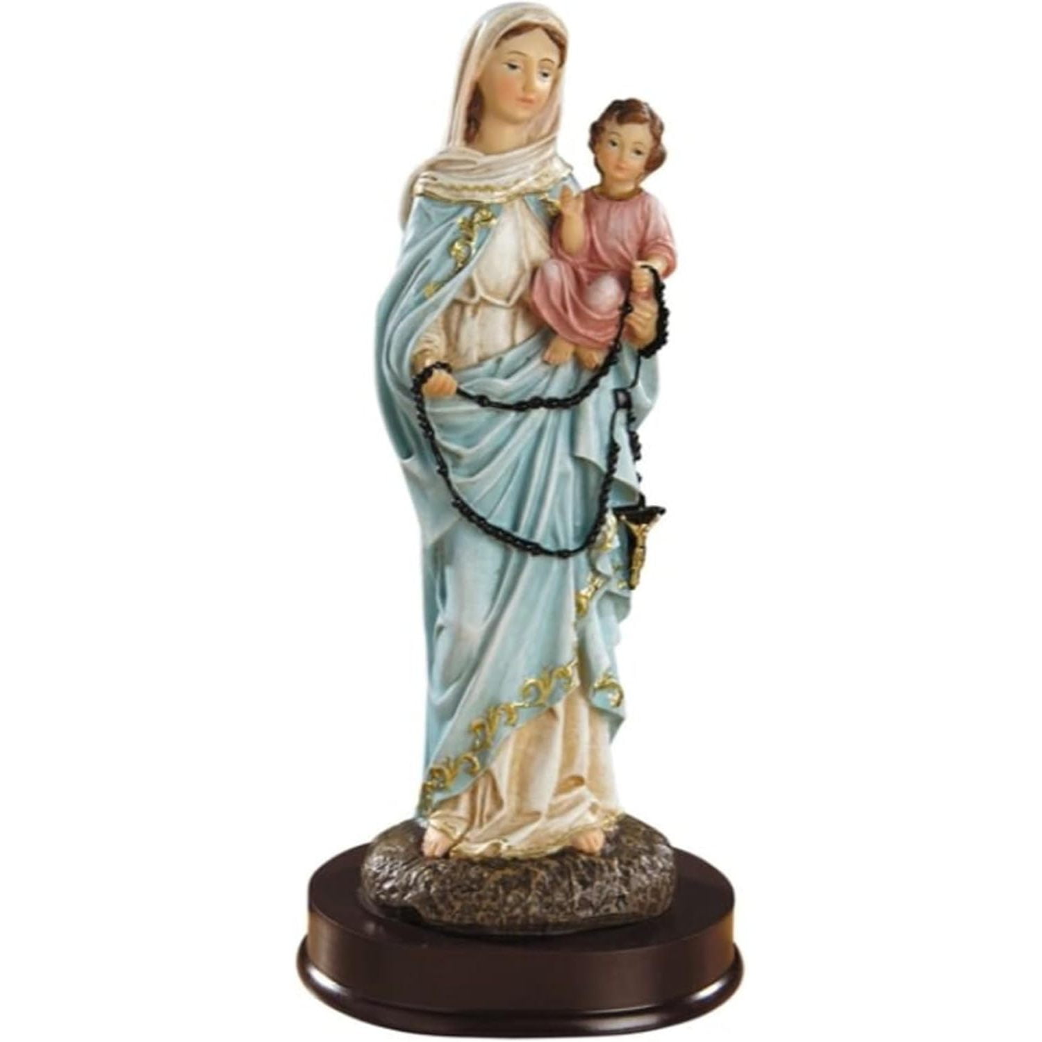Needzo Our Lady of The Holy Rosary Statue, Indoor and Outdoor Home ...