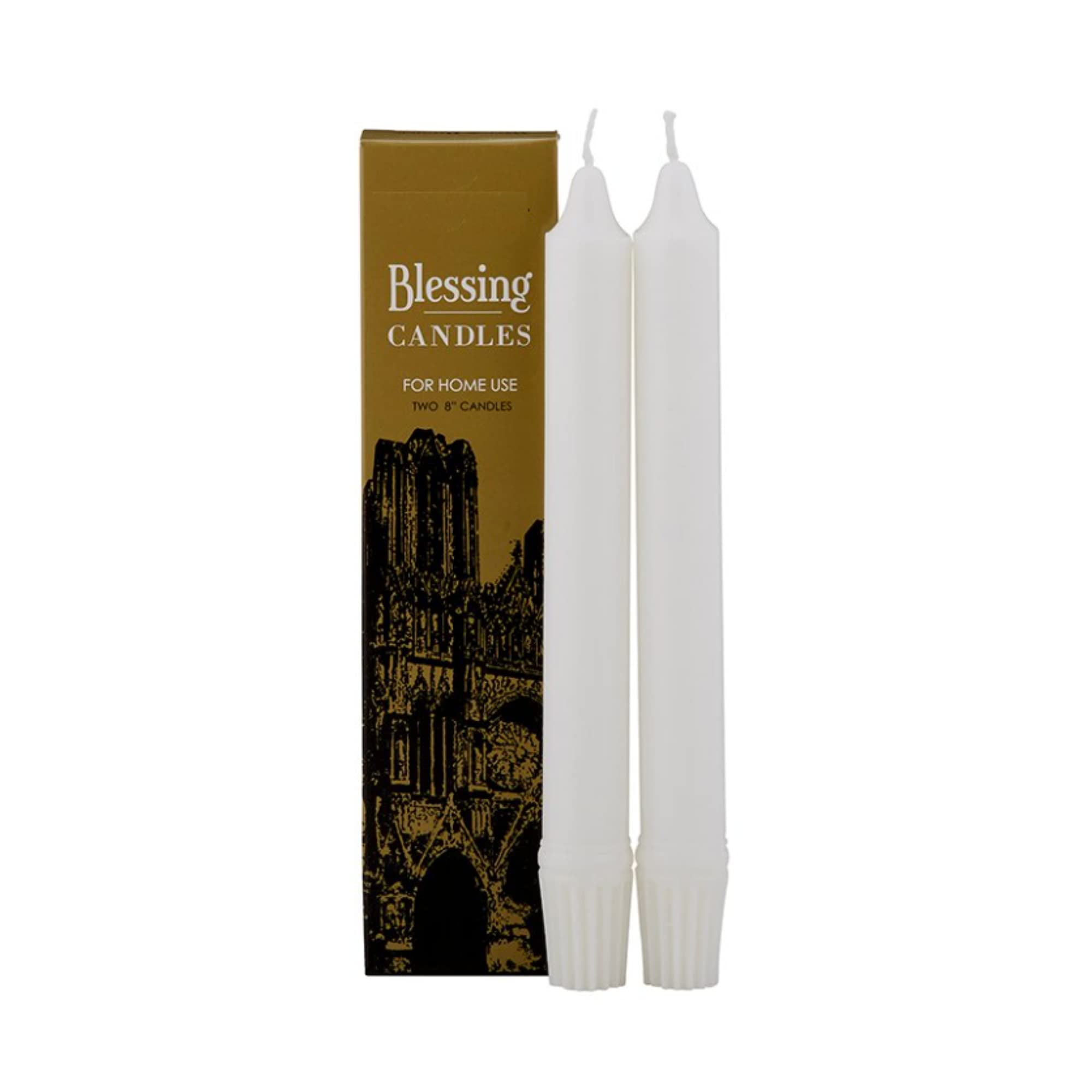 Needzo White Taper House Blessing Candles Kit, Catholic Church Supplies ...