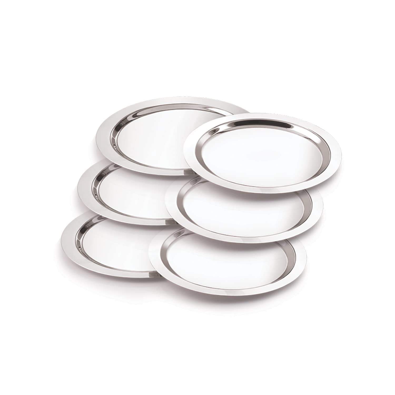 Neelam Stainless Steel 19 22G Tope Cover, 30 cm, Silver, Set of 6 ...