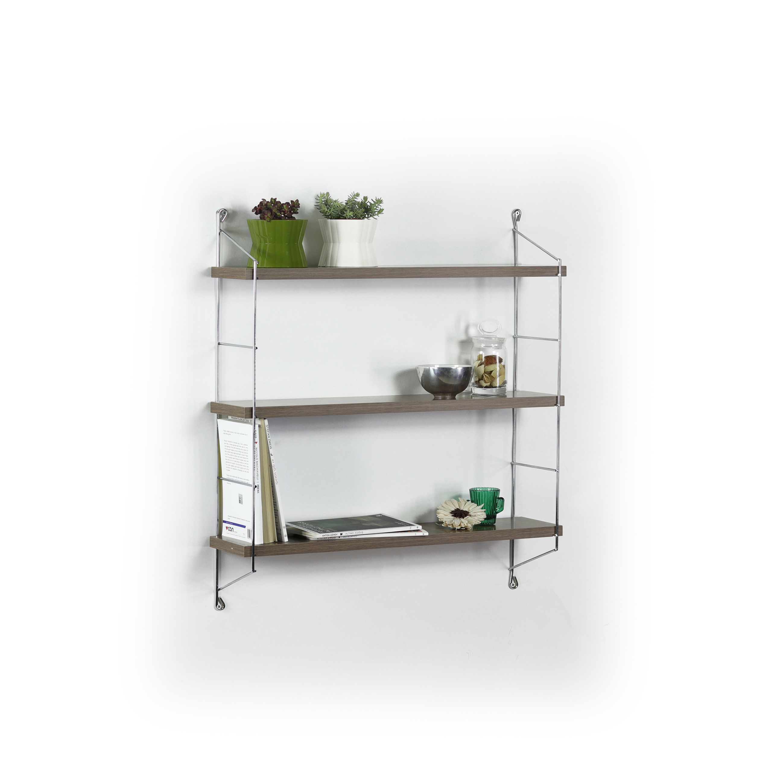 Neelix Floating Shelves Wall Mounted - 3 Tier Rustic Metal Bracket ...
