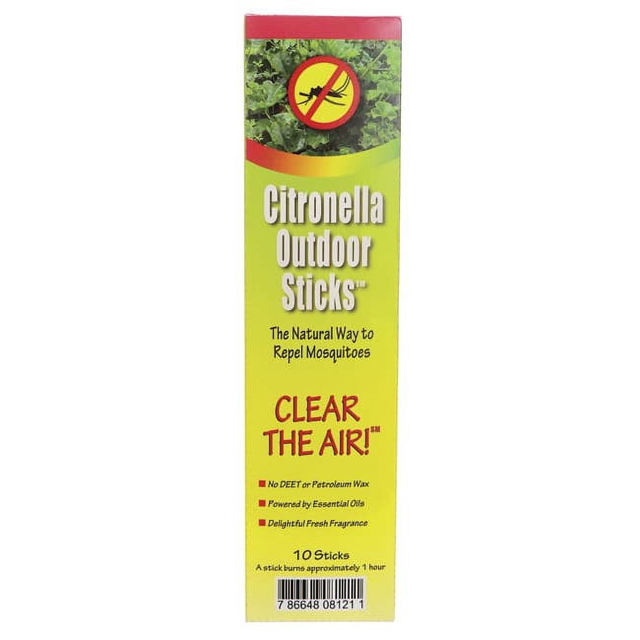 NeemAura Naturals Citronella Outdoor Sticks, Mosquito Repellent ...