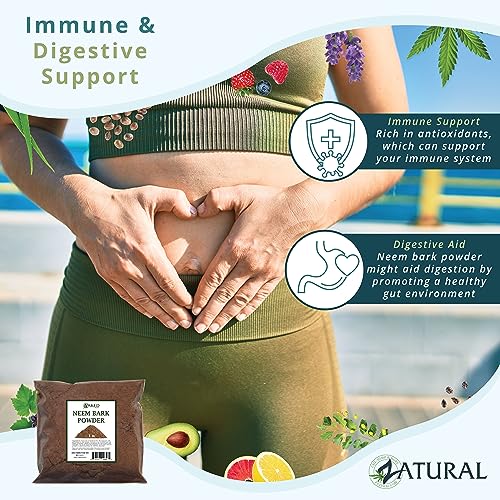 Neem Bark Powder 16ounce-Dental and Digestion Support-Tooth Powder-Pure ...