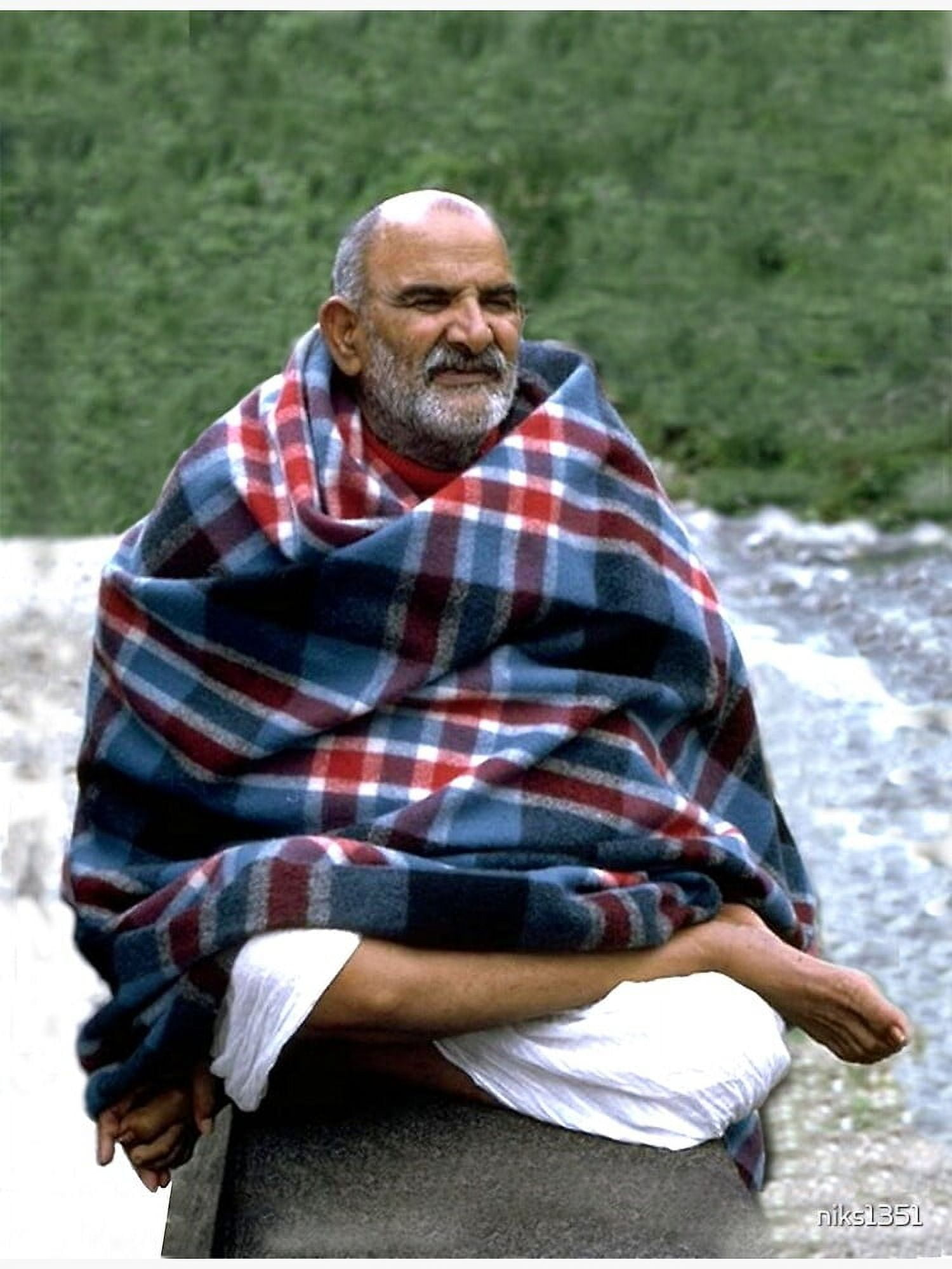 Neem Karoli Baba Modern Art Decor Unframe - Walmart.com