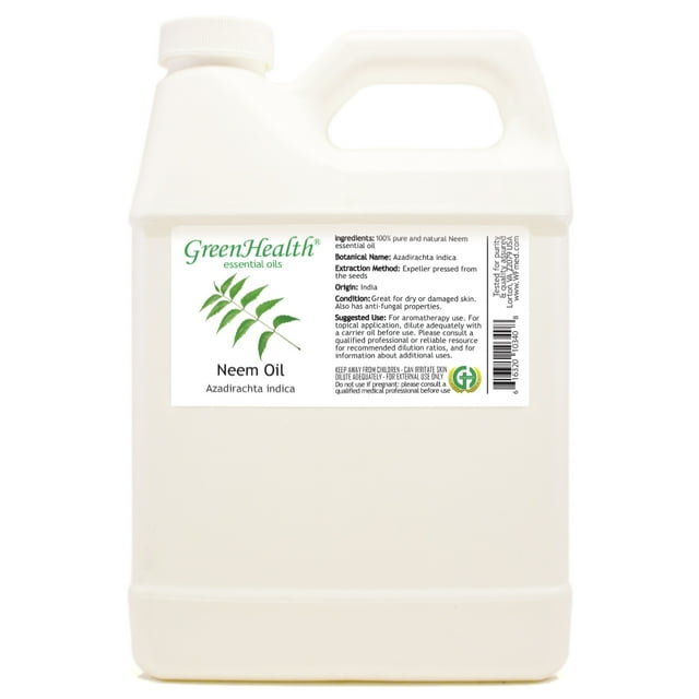 Neem Oil – 32 fl oz (946 ml) Plastic Jug w/Cap – 100% Pure and Natural ...