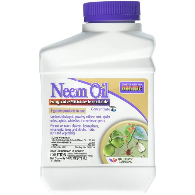 Neem Oil Fungicide Miticide Insecticide Concentrate 16 fl. oz ...
