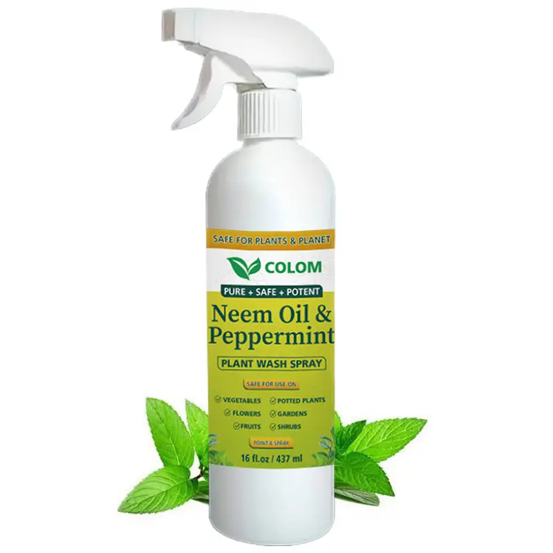 Neem Oil Spray for Plants with Peppermint Oil, Plant Wash Made for ...