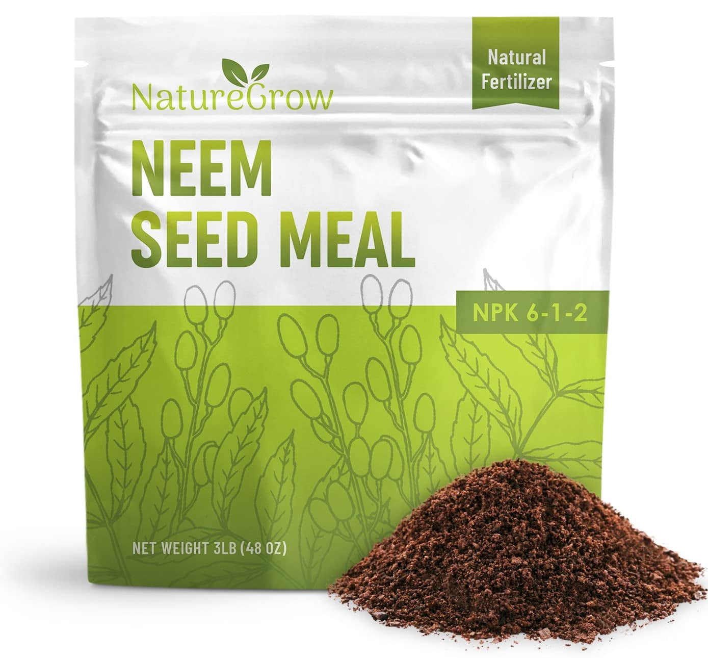 Neem Seed Meal - Organic Fertilizer for Healthy Plant Growth and Soil ...