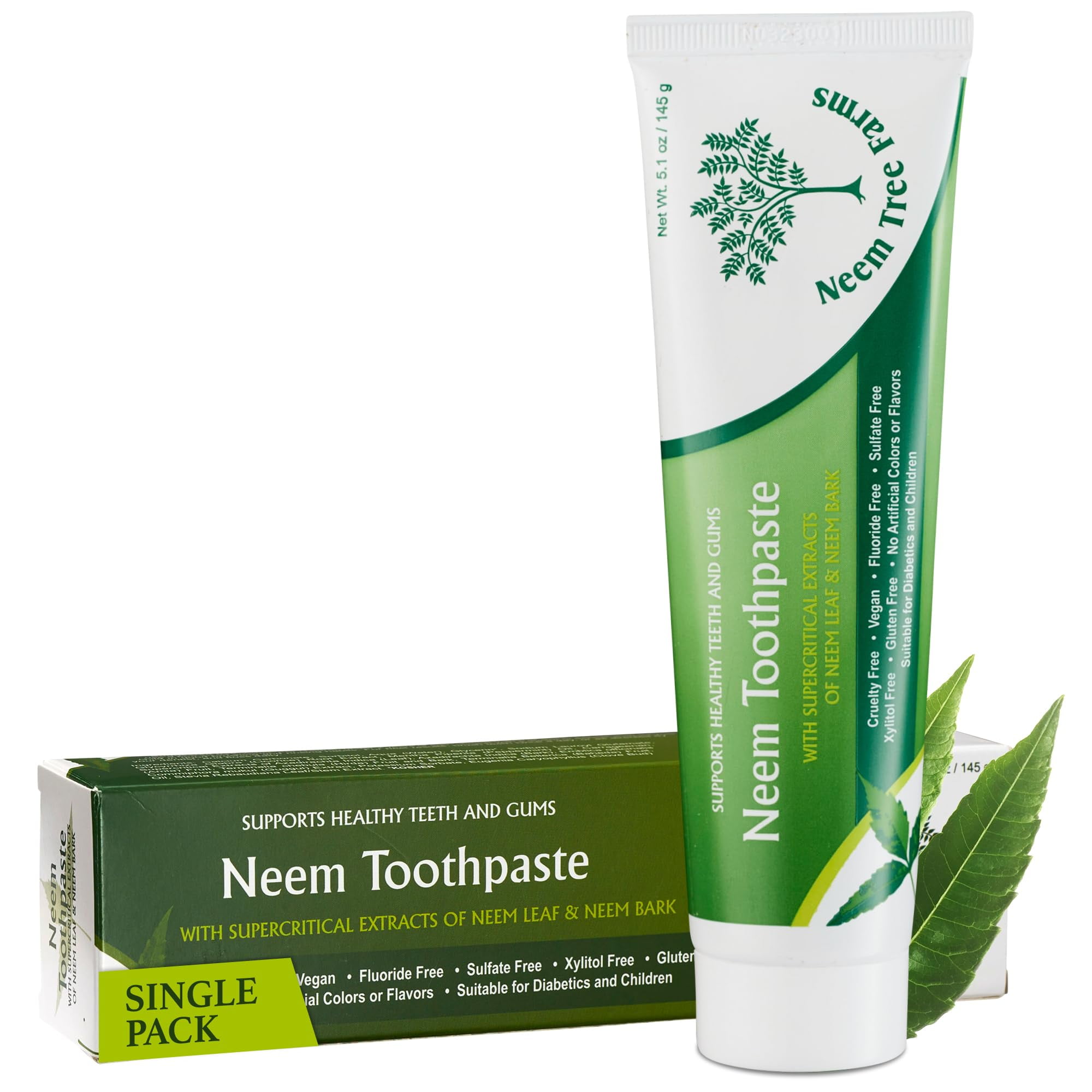 Neem Toothpaste - Fluoride STF9 Free Toothpaste Adult, Children ...