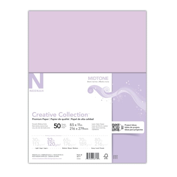 Neenah Creative Collection Midtone Specialty Paper, Letter Size (8 1/2 ...