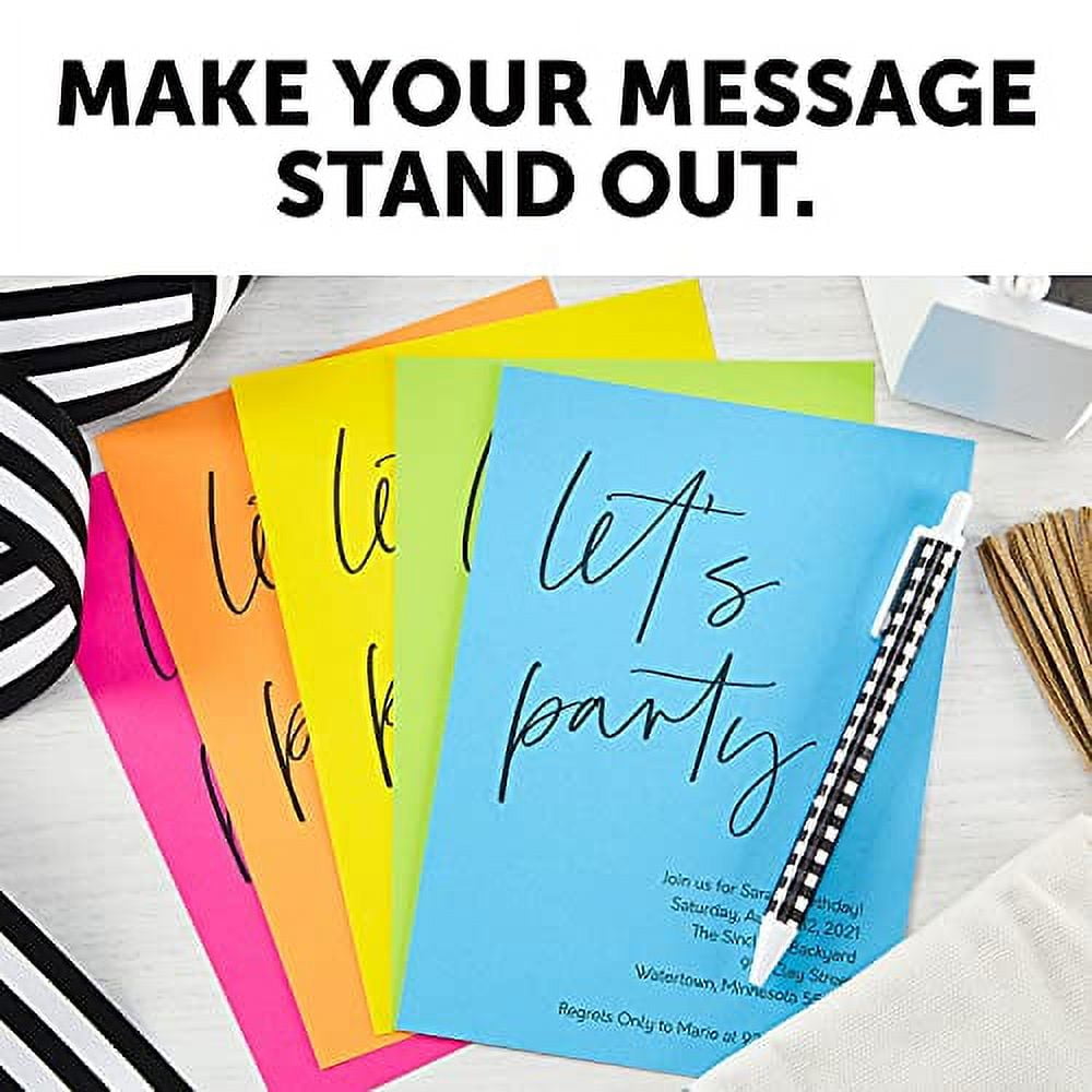 Neenah Paper 22129 Color Cardstock, 65lb, 8 1/2 x 11, Plasma Pink, 250 ...