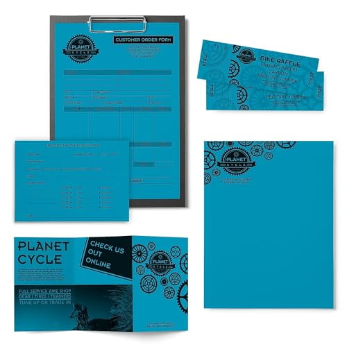 Neenah Paper 22661 Color Paper, 24lb, 8 1/2 x 11, Celestial Blue, 500 ...