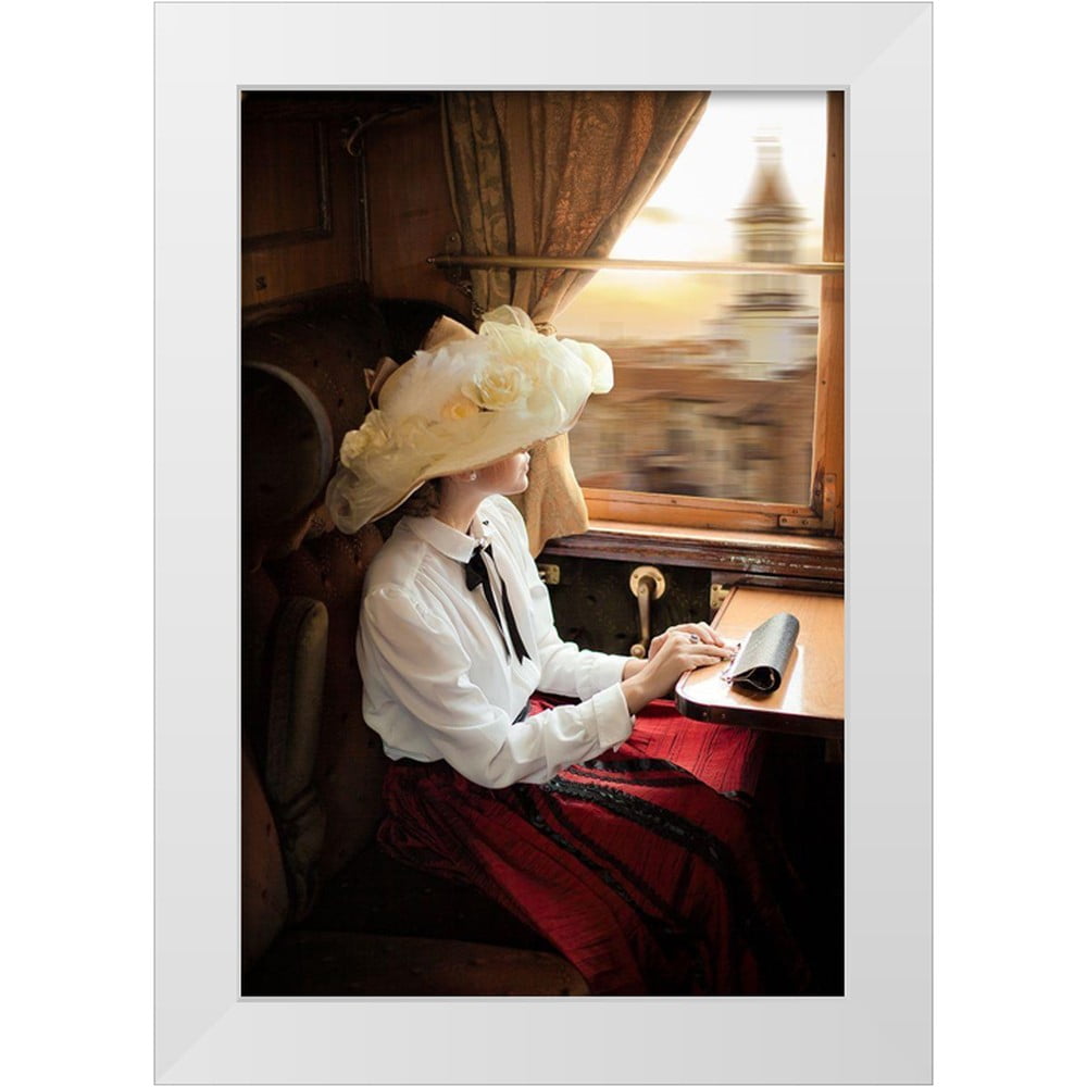 Neer, Ildiko 23x32 White Modern Wood Framed Museum Art Print Titled ...