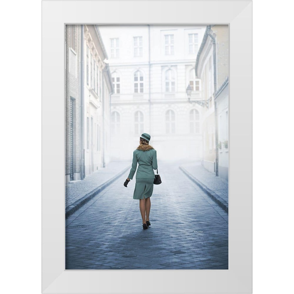 Neer, Ildiko 23x32 White Modern Wood Framed Museum Art Print Titled ...
