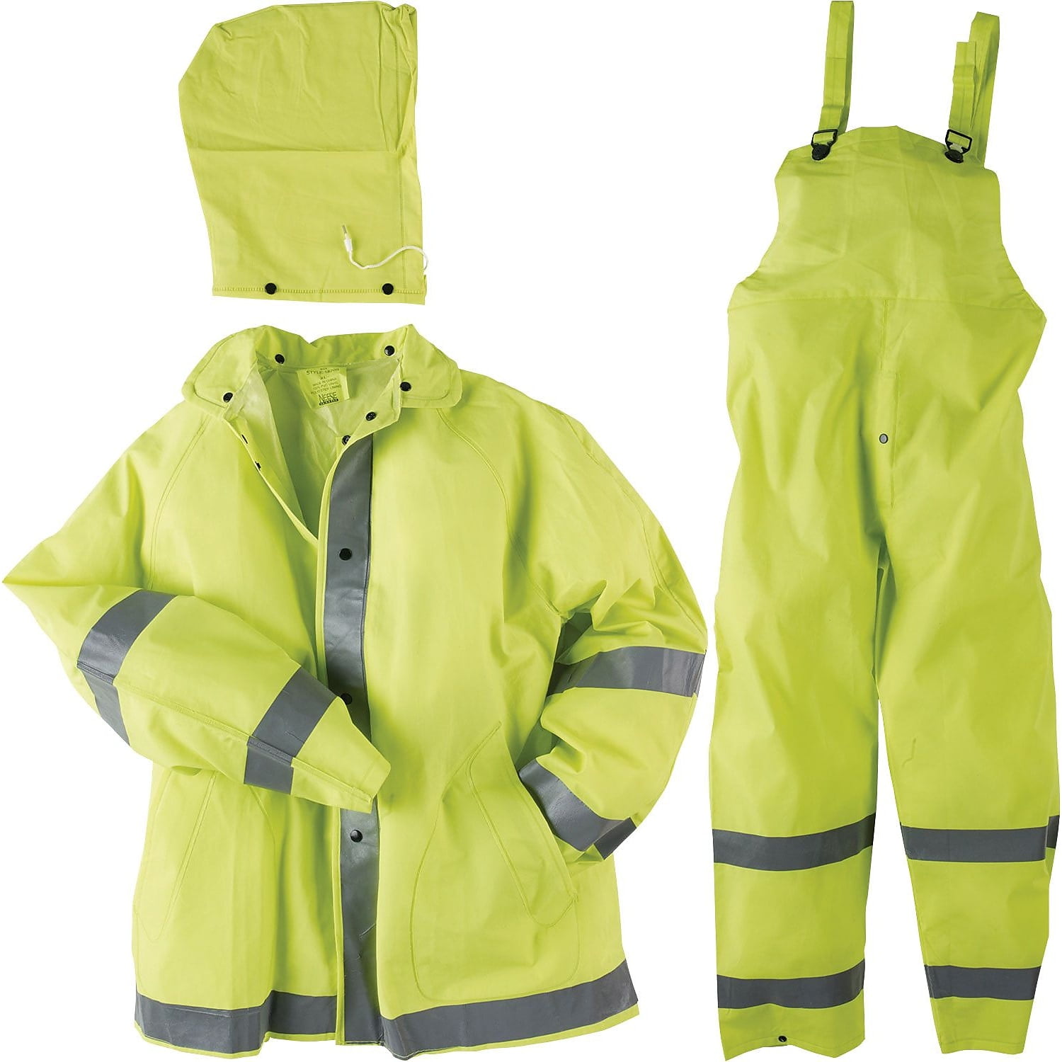 Neese Econo-Viz 3-piece Rain Suit with Reflective Tape Hi-Viz Lime ...